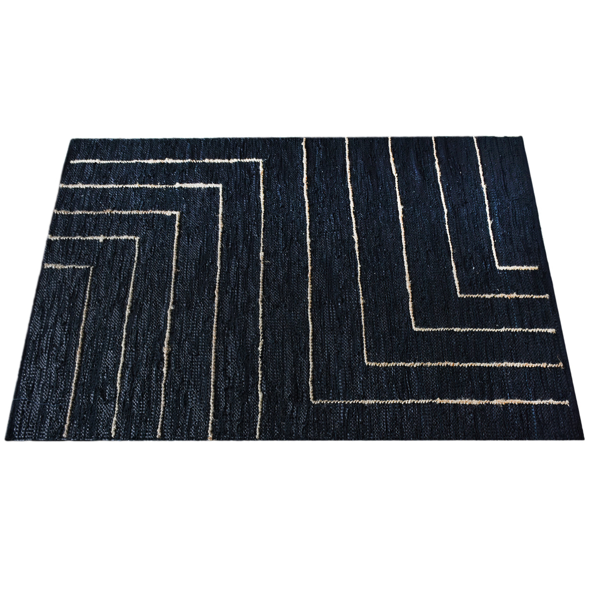 BASKIN RUG - LEATHER/ HEMP – The Rug Republic